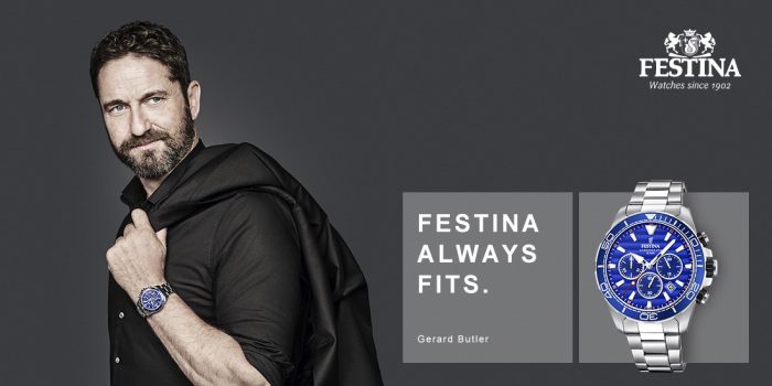 Festina Group | Gerard Butler renews as the Festina brand ambassador ...